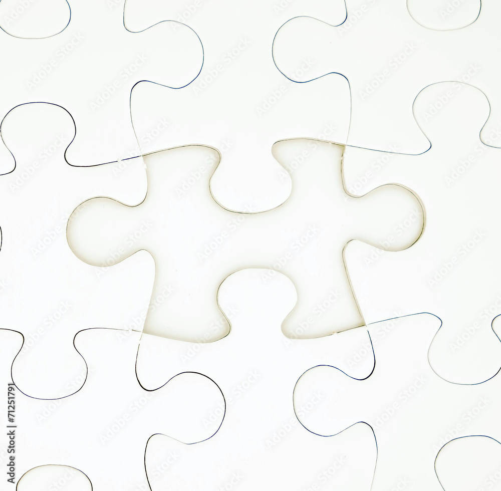 Jigsaw puzzle with missing one piece, business concepts Stock Photo ...