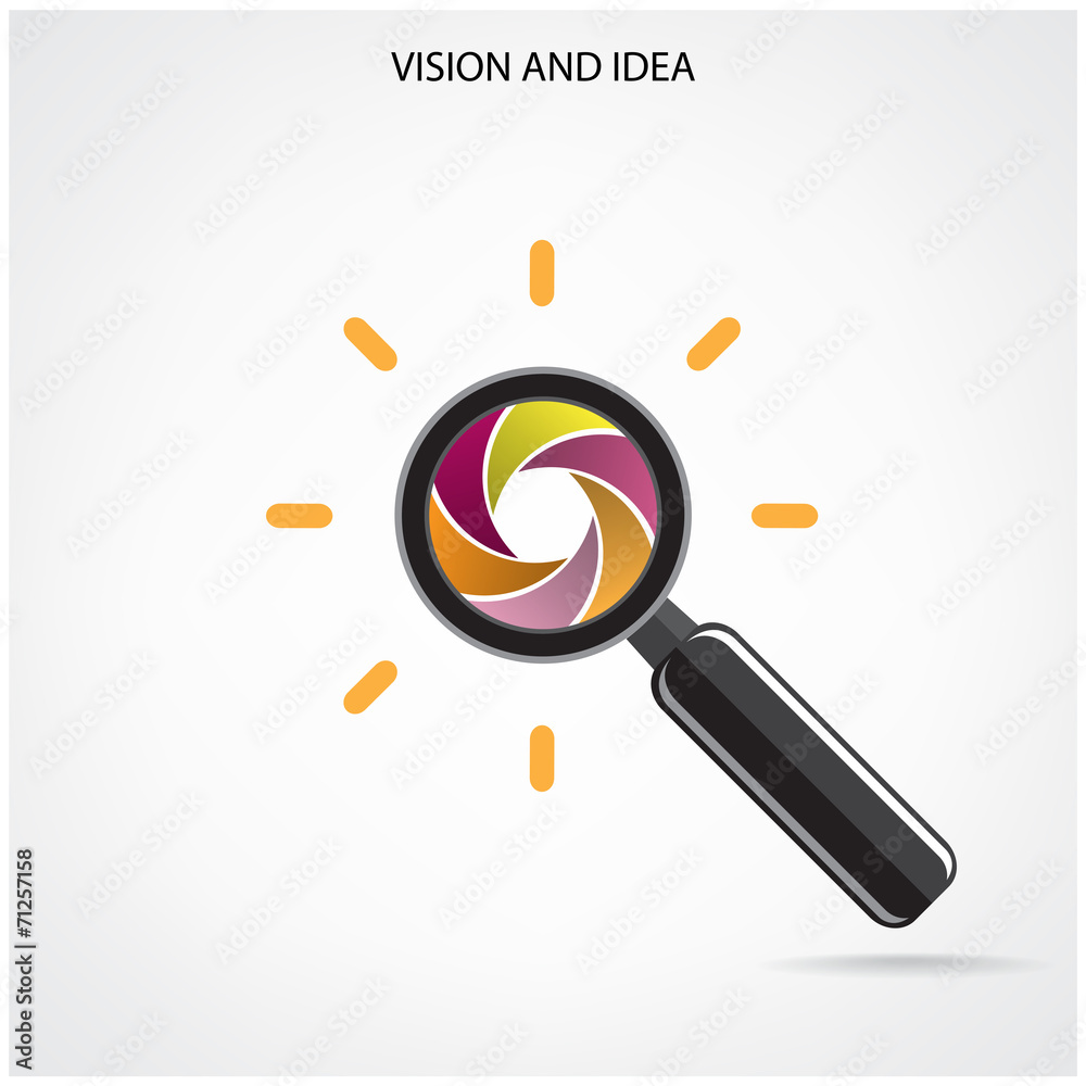 search and vision symbol,business ideas. Stock Vector | Adobe Stock