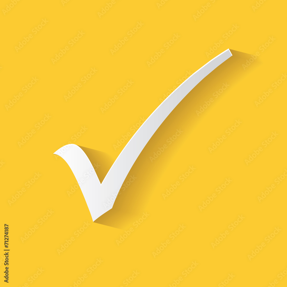 Check mark symbol,clean vector Stock Vector | Adobe Stock