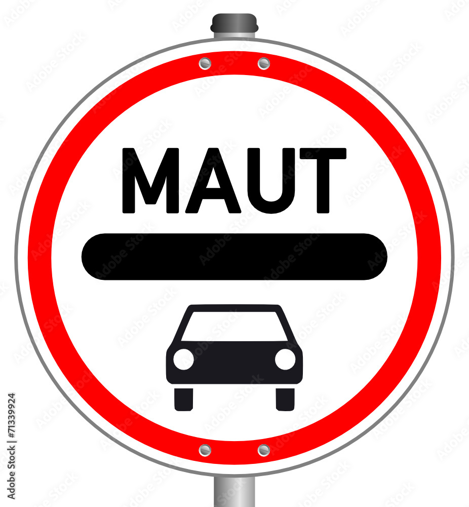 Maut Schild #141009-svg04 Stock-Vektorgrafik | Adobe Stock