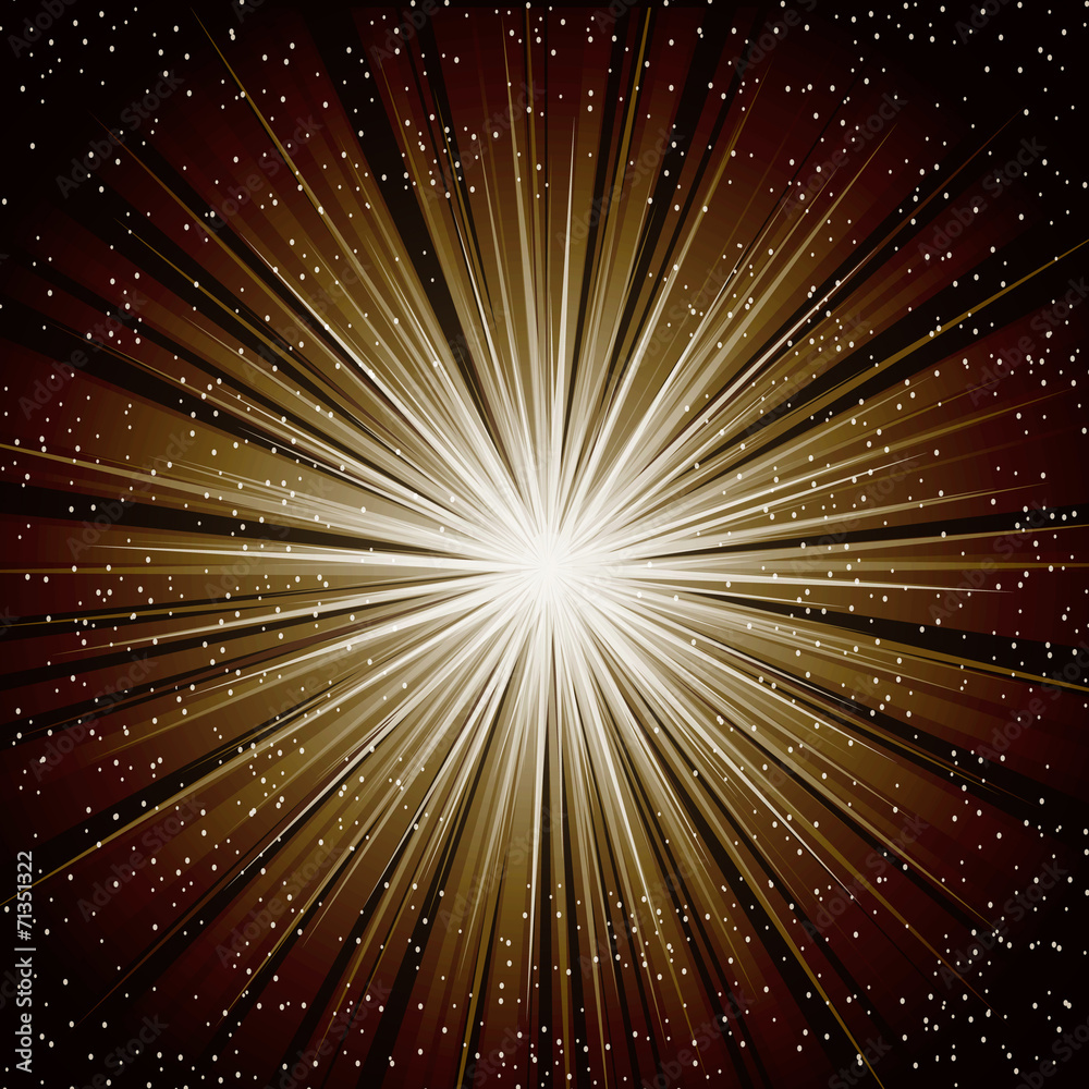 A brown color design with a burst. lens flare. wall mural wallpaper ...