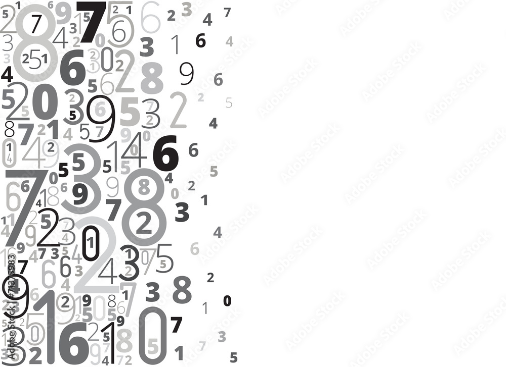 Number background Stock Vector | Adobe Stock