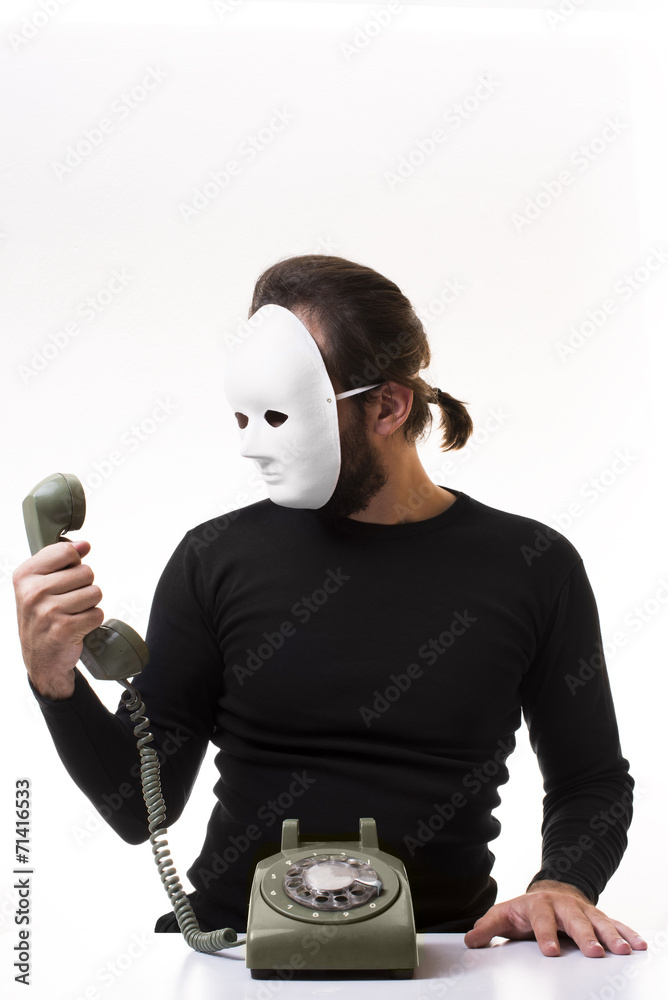 Anonymous Phone Call Stock Photo | Adobe Stock