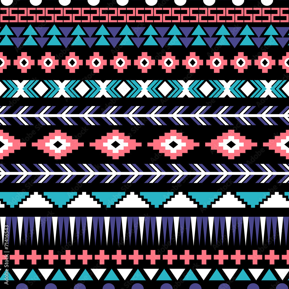 Seamless aztec pattern. Stock Vector | Adobe Stock