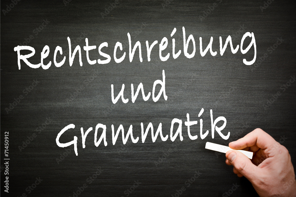 Rechtschreibung und Grammatik Stock-Foto | Adobe Stock