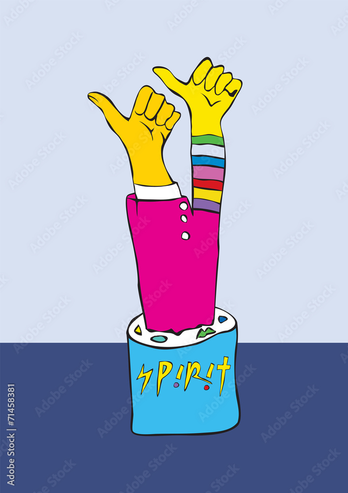 thumbs up, art vector illustration Stock Vector | Adobe Stock