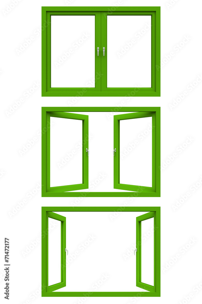 green window frame Stock Illustration | Adobe Stock