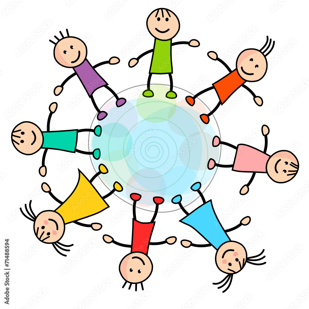 Vecteur Stock Ronde d'enfants | Adobe Stock