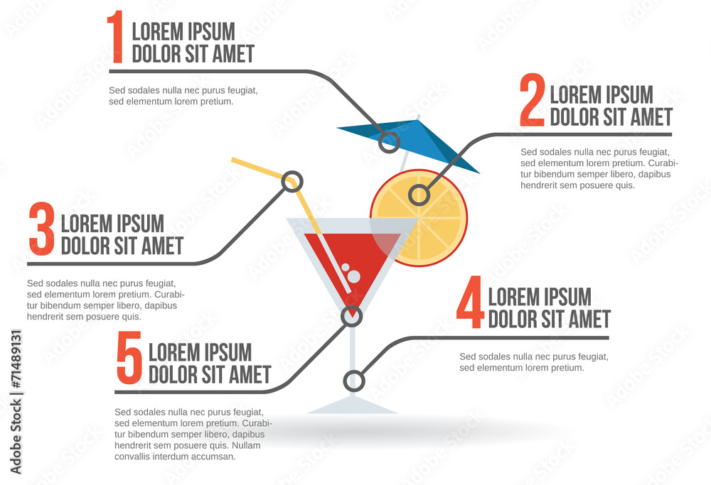 Alcohol drink infographic, vector illustration Stock Vector | Adobe Stock