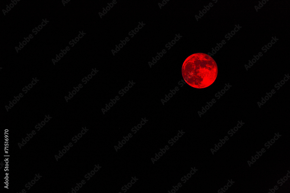 Blood Red Moon Stock Photo | Adobe Stock