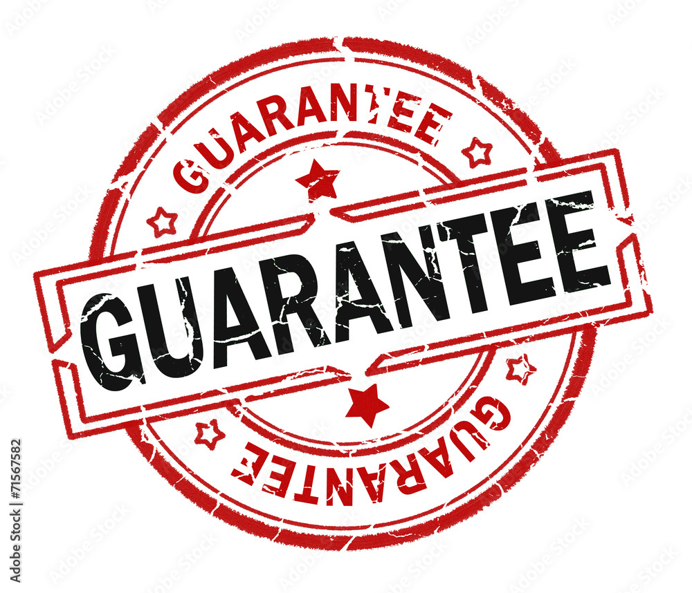 guarantee stamp isolated on white background Stock Photo | Adobe Stock