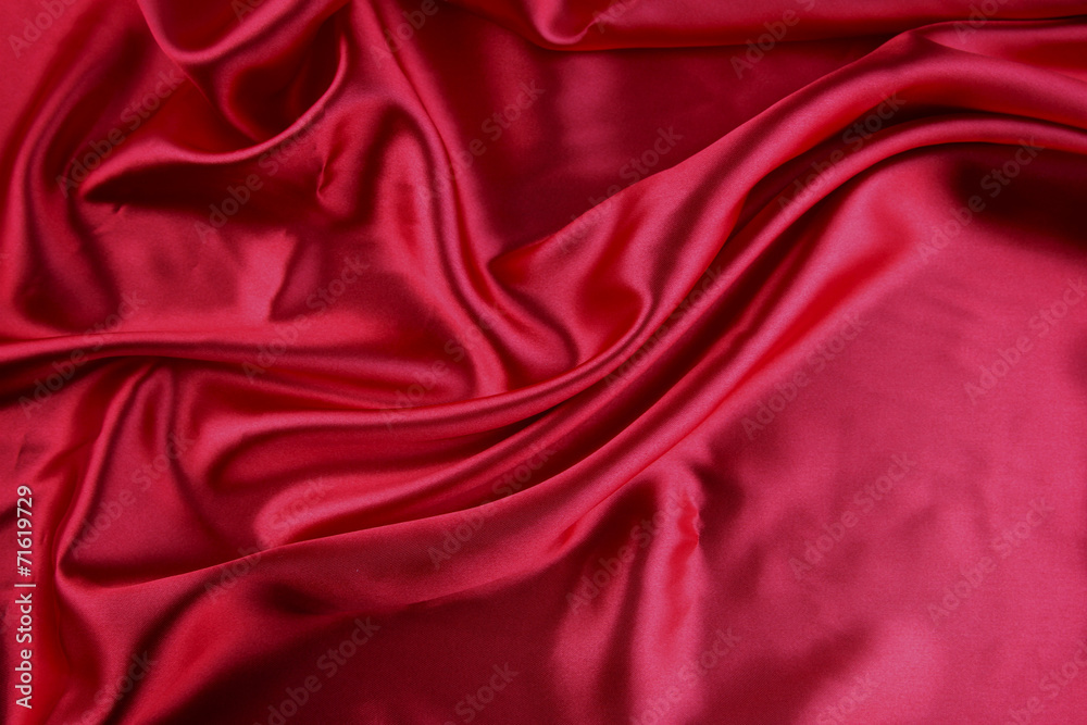 Red silk sheet fabric texture background Stock Photo | Adobe Stock