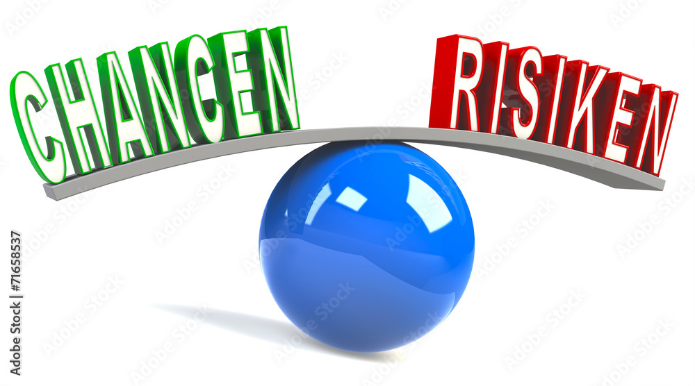 chancen risiken Stock-Illustration | Adobe Stock