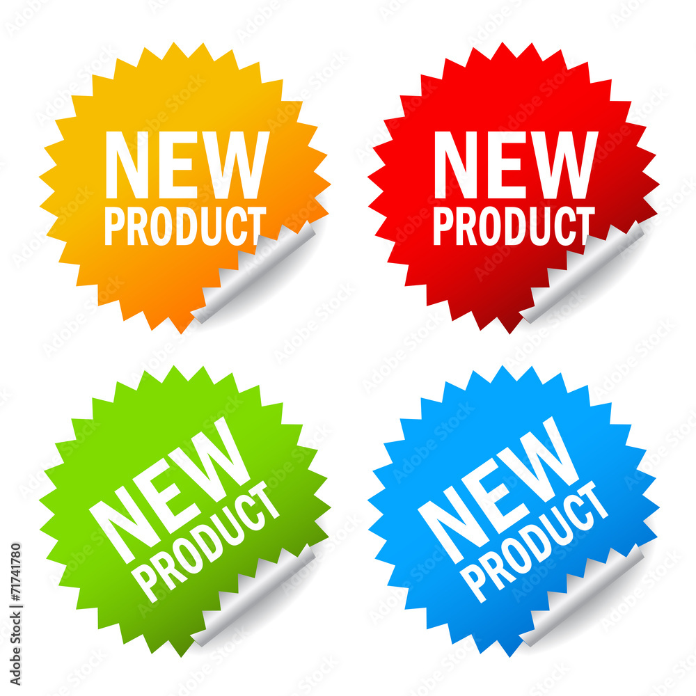 New product label Stock Vector | Adobe Stock