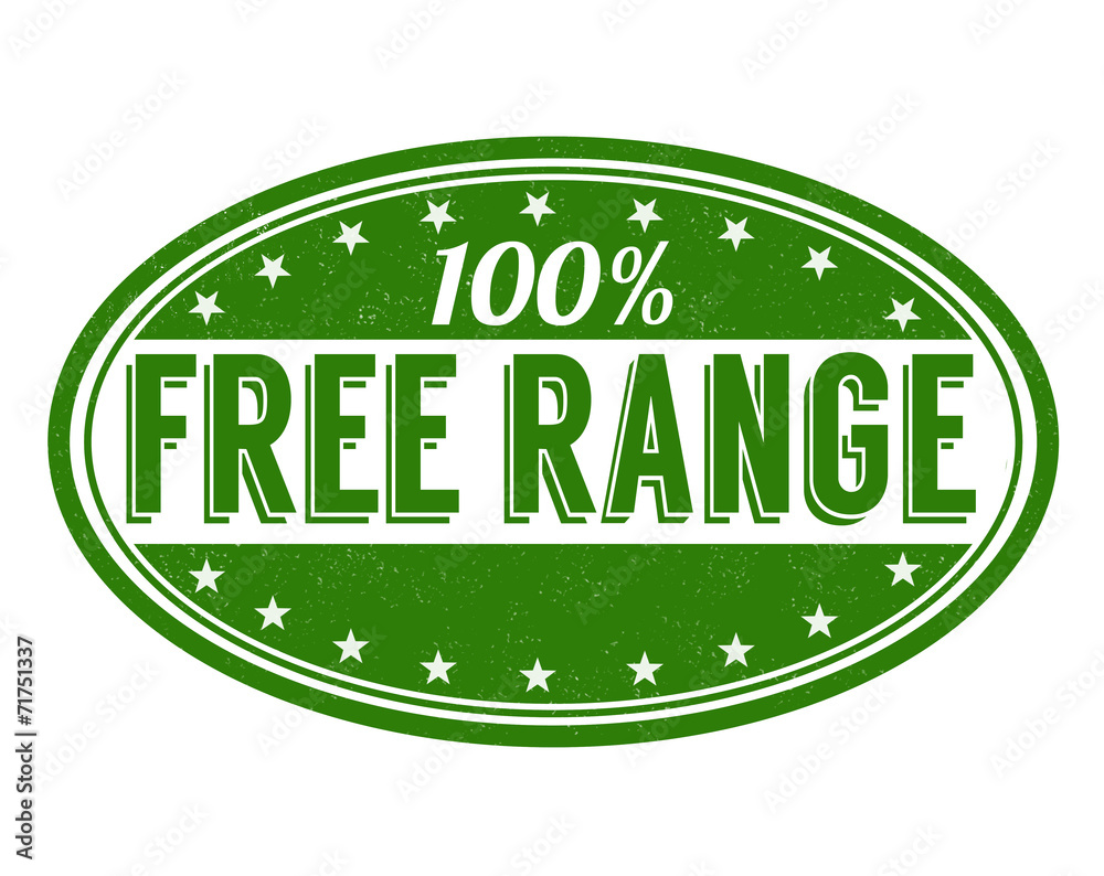 Free range stamp Stock Vector | Adobe Stock
