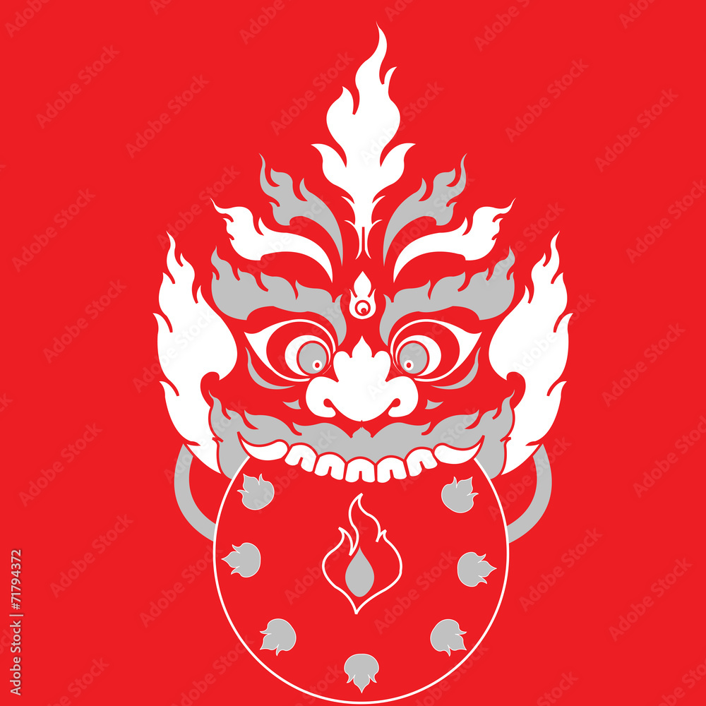 monster tribal tattoo design for body art and fashion Stock Vector ...