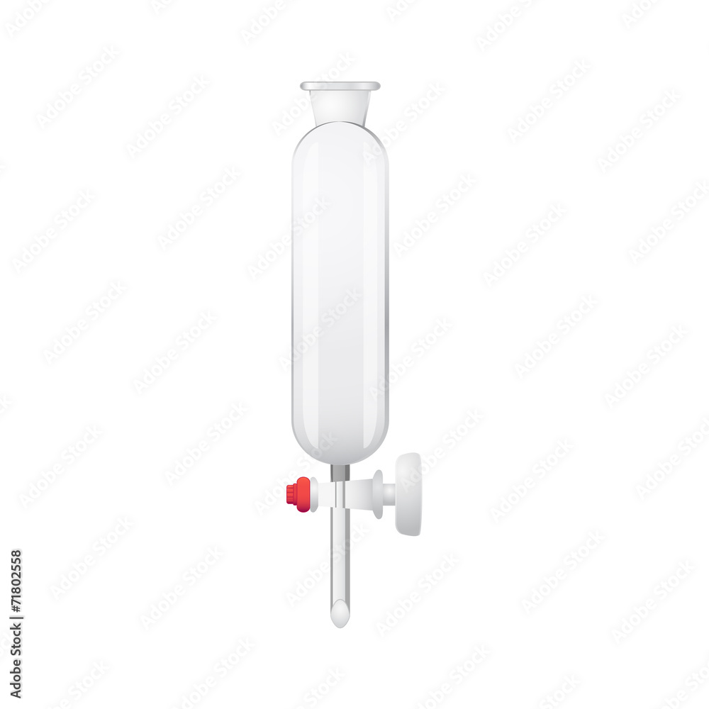 Separating Funnel Illustration Of Chemical Lab Equipment Stock Vector Adobe Stock