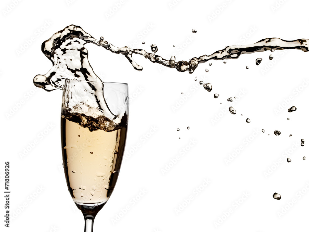 Champagne splash Stock Photo | Adobe Stock