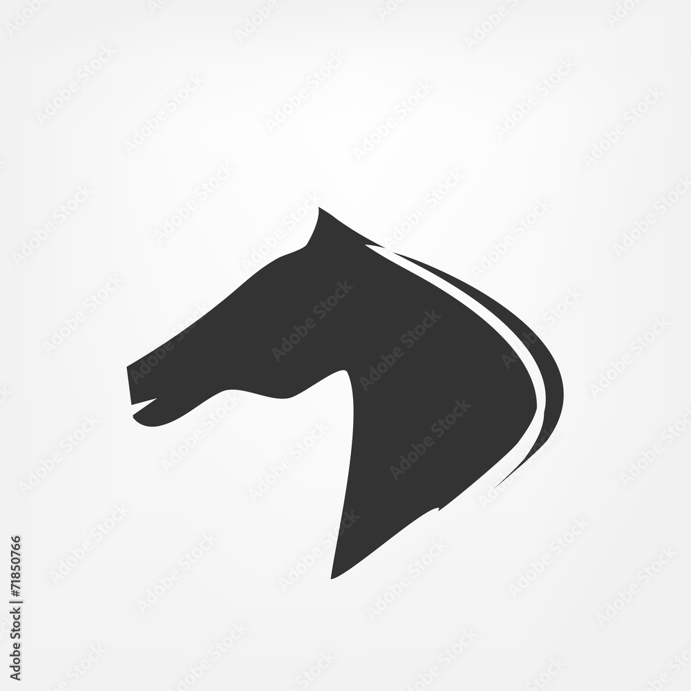 Horse head - vector illustration Stock Vector | Adobe Stock
