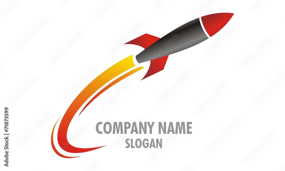 Rocket Logo Stock Vector | Adobe Stock