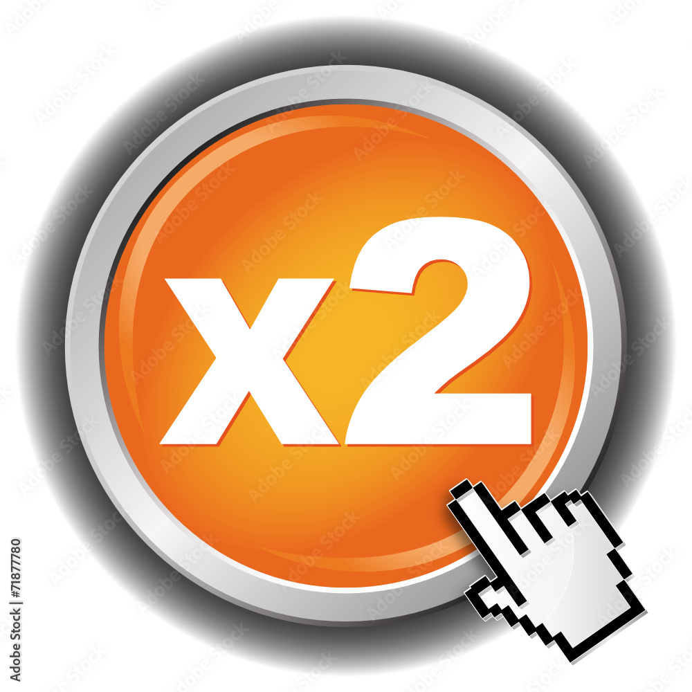 X2 ICON Stock Vector | Adobe Stock