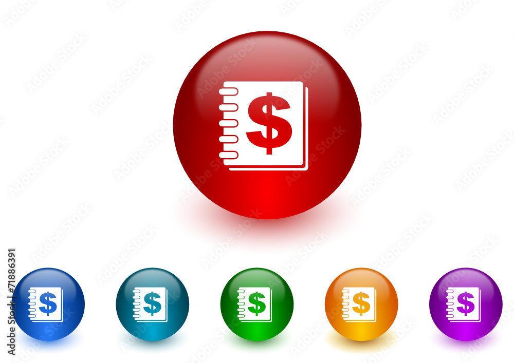 money colorful vector icons set Stock Vector | Adobe Stock