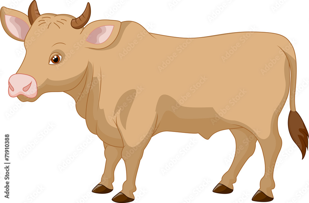 Cartoon cow Stock Vector | Adobe Stock