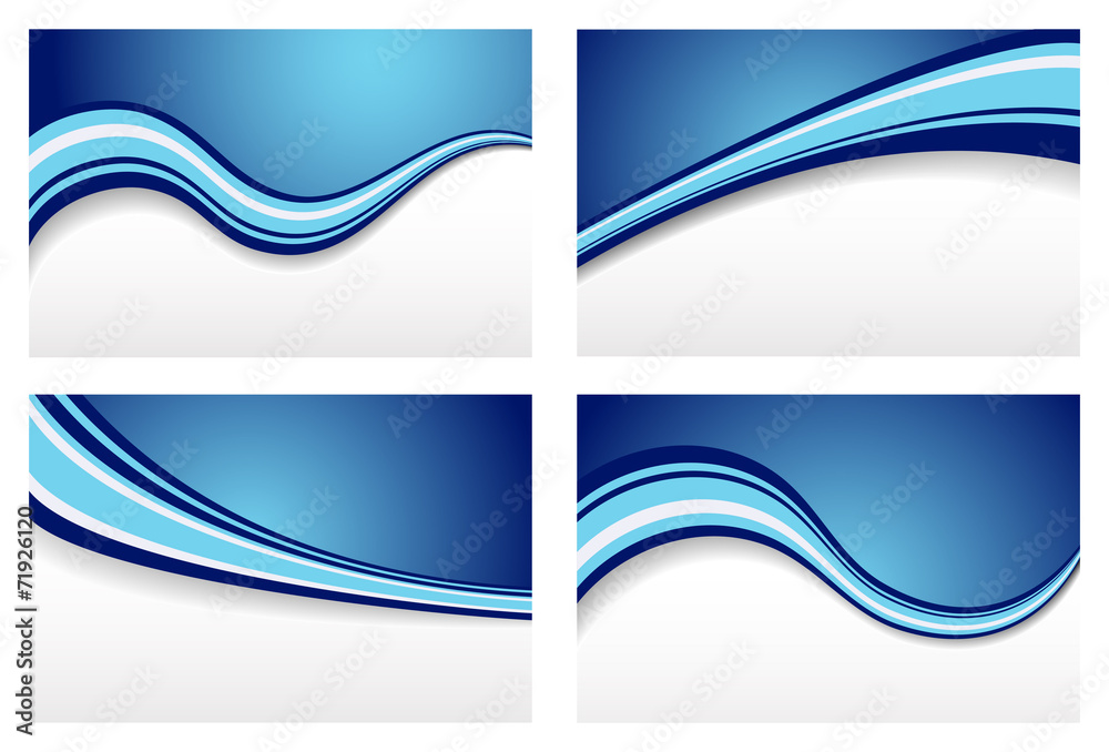 Blue Wave Backgrounds Stock Vector | Adobe Stock