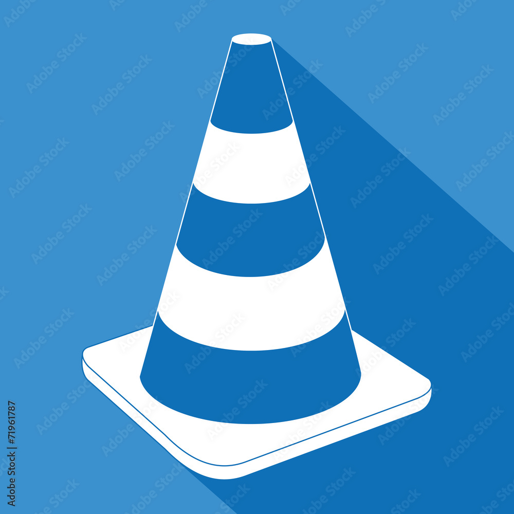 Logo cône de chantier. Stock Vector | Adobe Stock