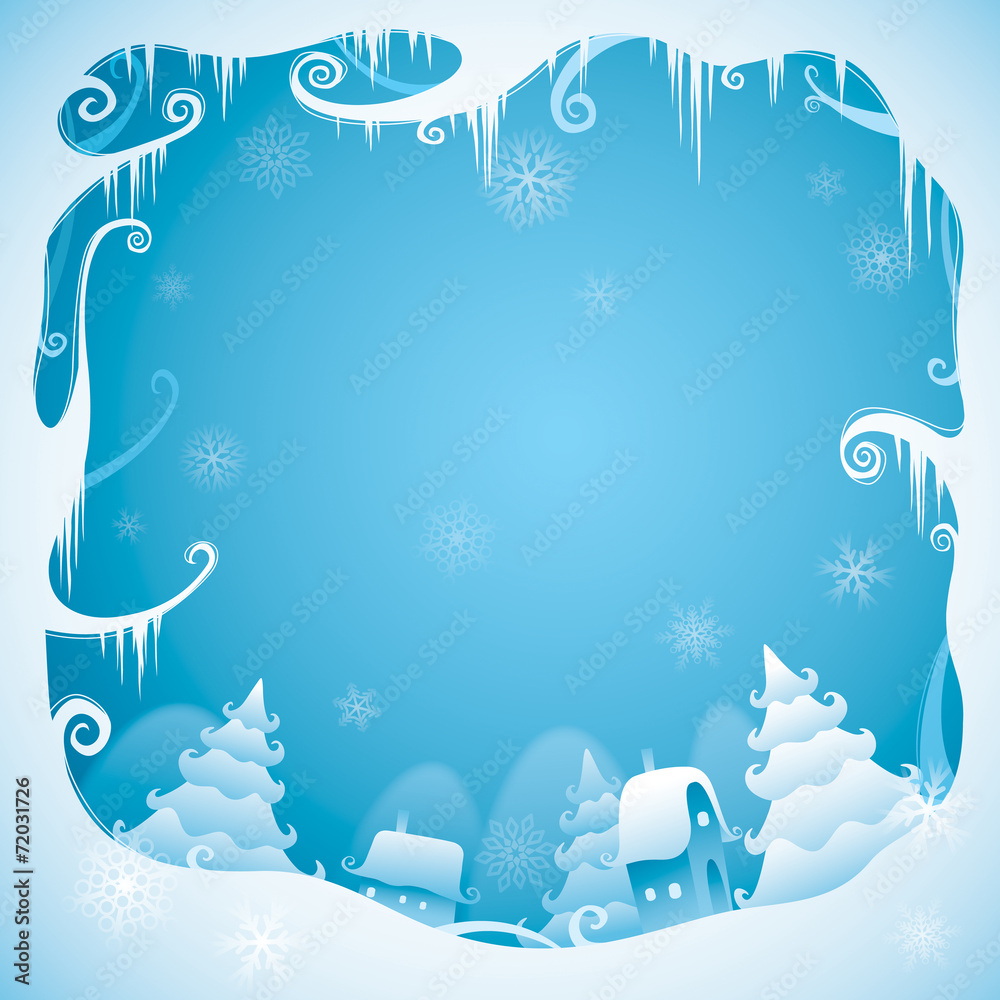 Christmas border for design Stock Vector | Adobe Stock