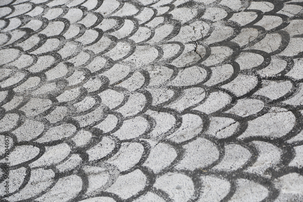 Drawn Fish Gills on Asphalt Stock Photo | Adobe Stock