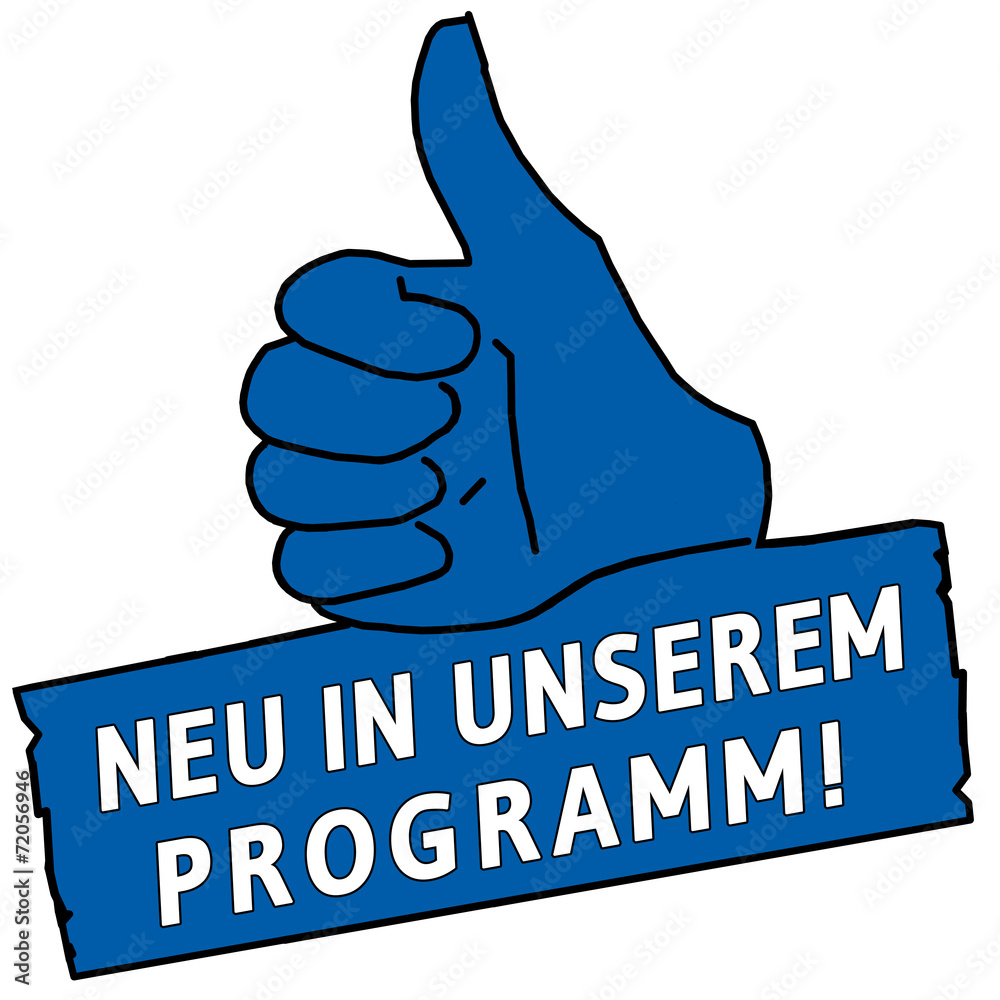 tus133 ThumbUpSign tus-v22 - Neu in unserem Programm blau g2233 ...