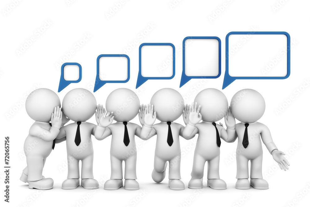 Stille Post Stock-Illustration | Adobe Stock