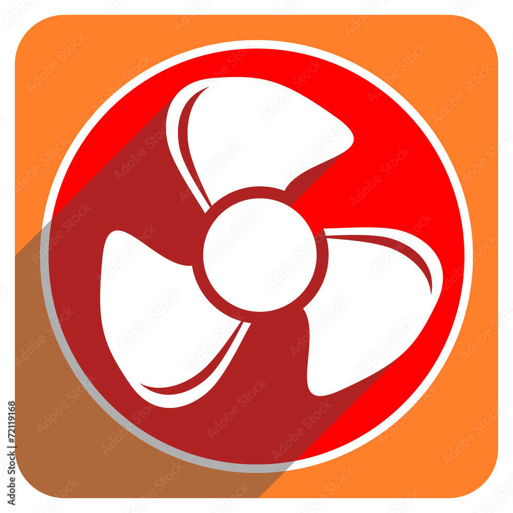 fan red flat icon isolated Stock Illustration | Adobe Stock