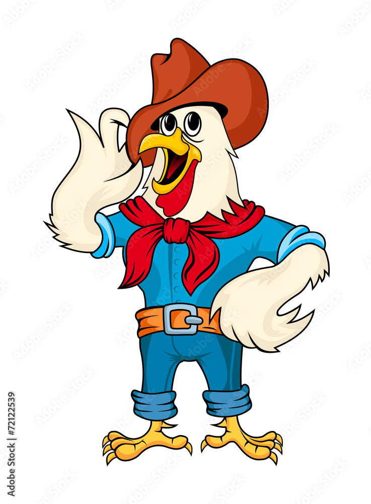 Cartoon rooster Stock Vector | Adobe Stock