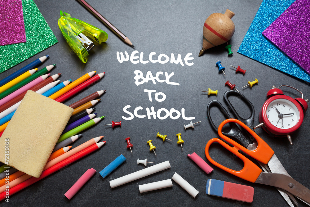 Welcome back to school Stock Photo | Adobe Stock
