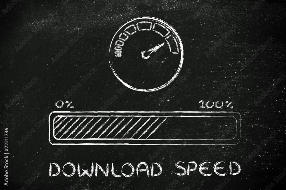 internet and data transfer rate or speed Stock Illustration | Adobe Stock