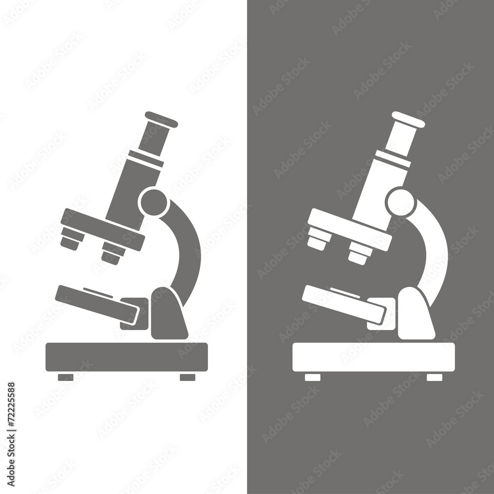 Icono microscopio Stock Vector | Adobe Stock