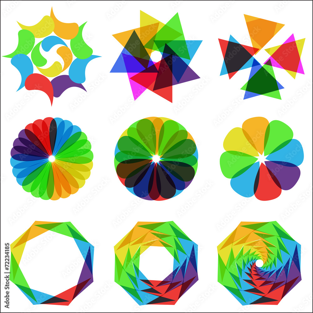 vector set: logos design elements Stock Vector | Adobe Stock