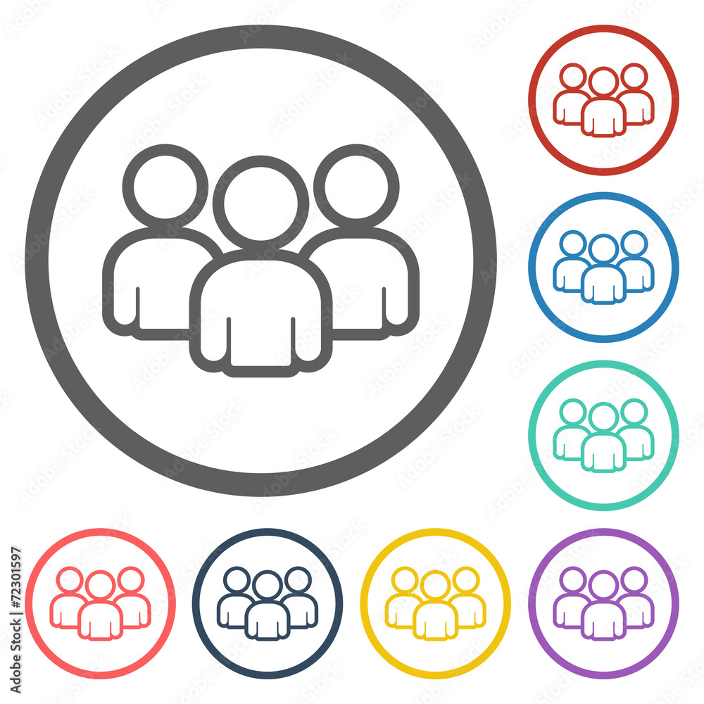 group people icon Stock-Vektorgrafik | Adobe Stock