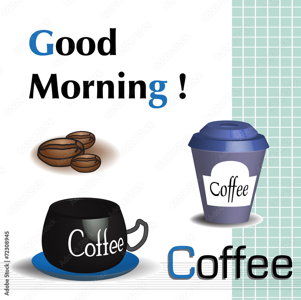 Morning coffee Stock Vector | Adobe Stock