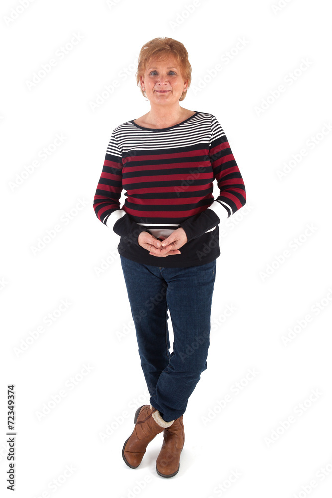 Freundliche Frau Stock-Foto | Adobe Stock