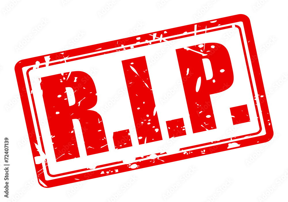 RIP red stamp text Stock Vector | Adobe Stock