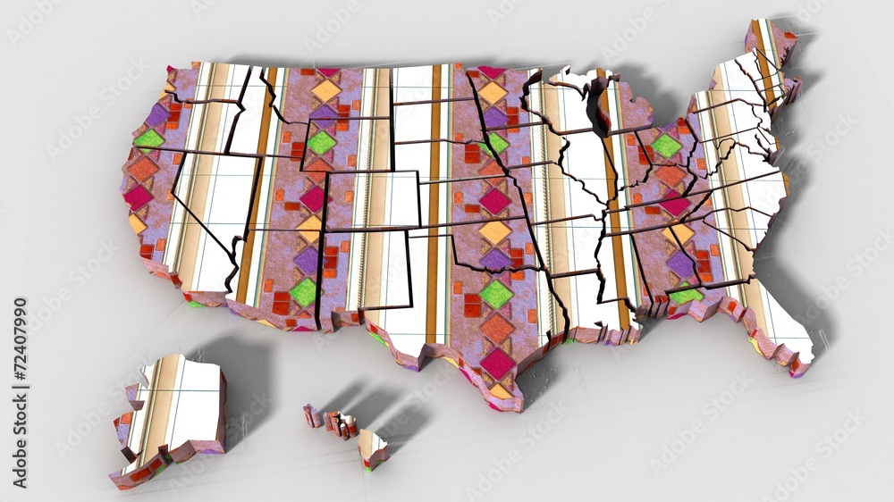 USA map texture piastrella Stock Illustration | Adobe Stock