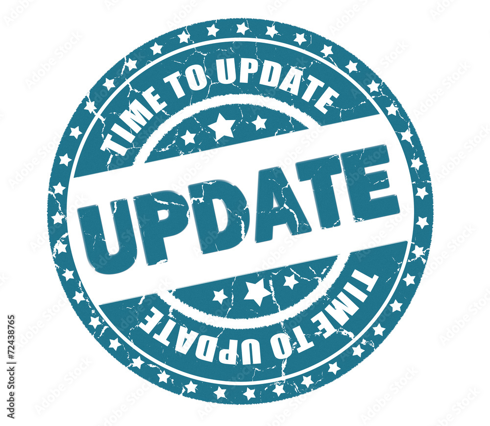 time to update stamp Stock Photo | Adobe Stock