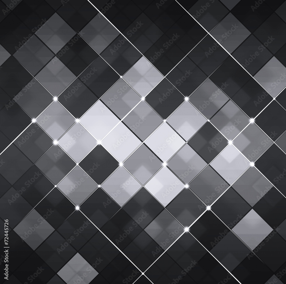 Black and White Abstract Technology Background Stock Illustration ...