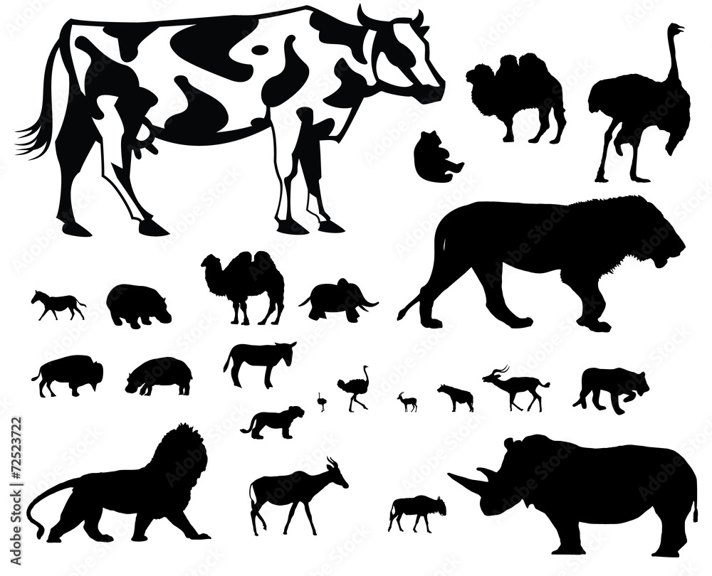 African Animals vector Stock Vector | Adobe Stock