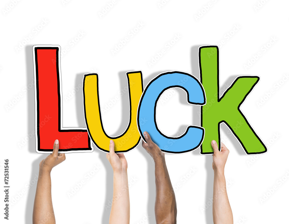 Luck Lucky Blessed Hands Holding White Background Stock Photo | Adobe Stock