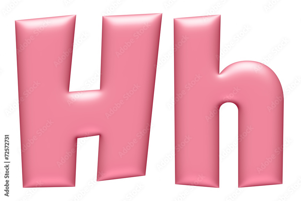 Hot Pink Letter H