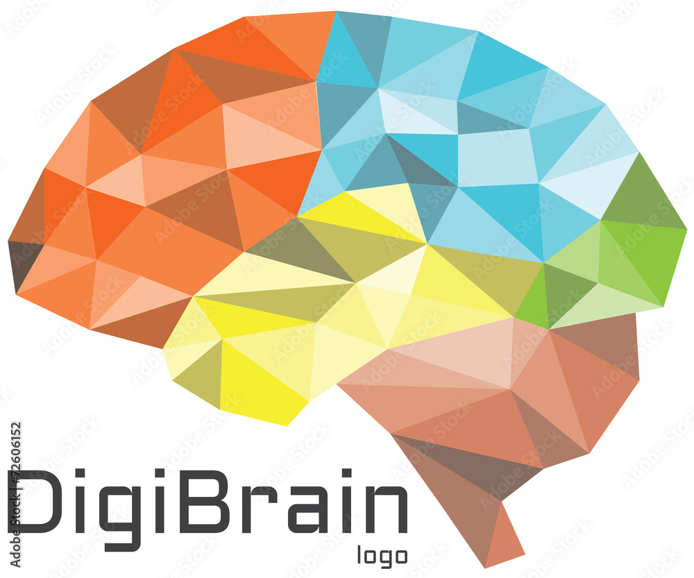 DigiBrain logo Stock Vector | Adobe Stock